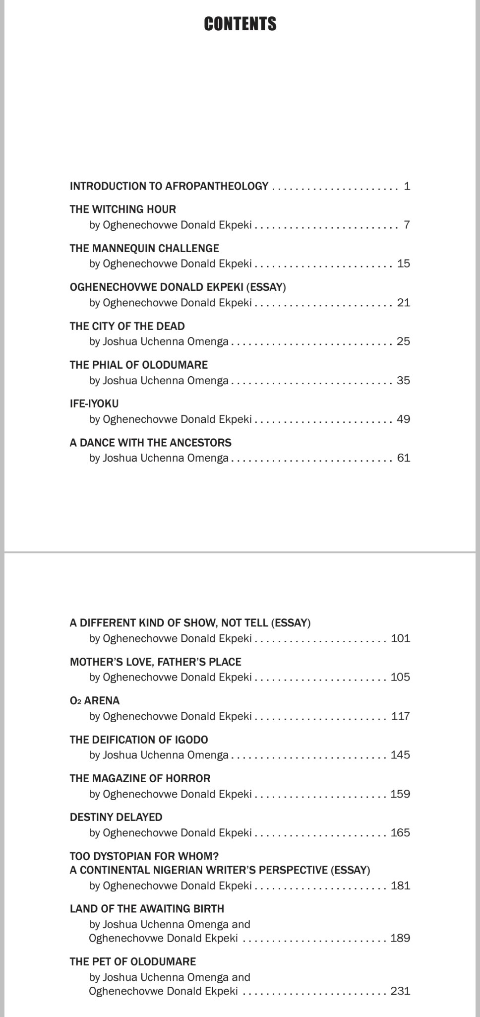 Between Dystopias: The Road To Afropantheology – Oghenechovwe Donald Ekpeki